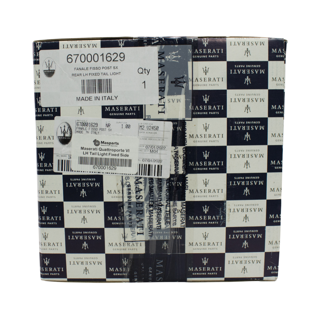Maserati Rear Lh Fixed Tail Light 670001629 - Masparts